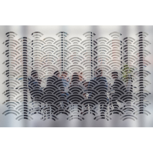 Japanese wave pattern Privacy Window film 2 | MPA Pro